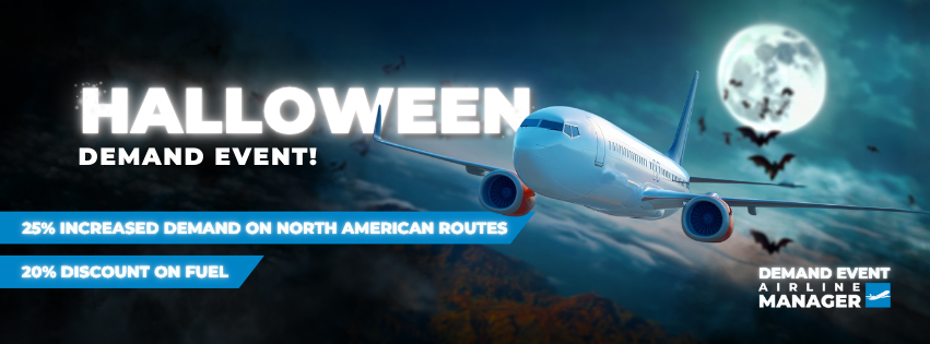 Halloween Demand Event! 23/10/2025 – Airline Manager